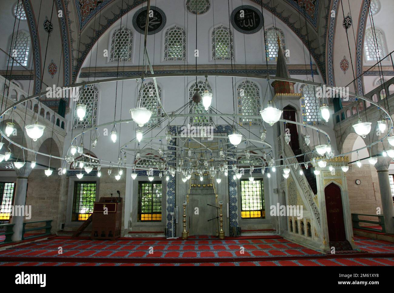 Located in Istanbul, Turkey, the Zal Mahmut Pasha Mosque was built in ...