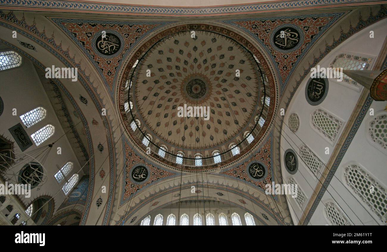 Located in Istanbul, Turkey, the Zal Mahmut Pasha Mosque was built in ...