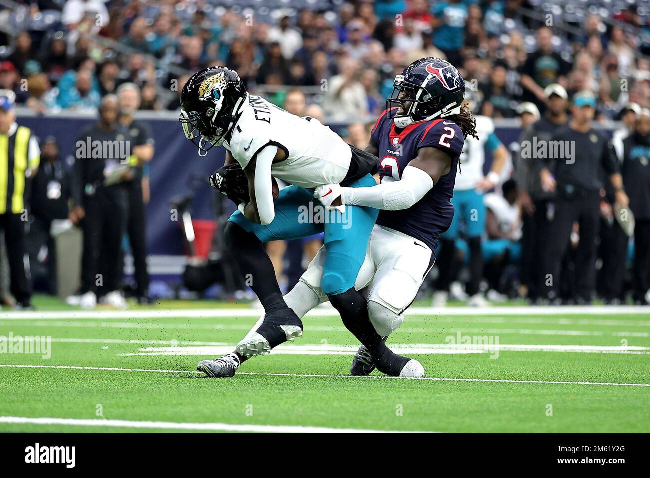 Houston, Texas, USA. Houston, Texas, USA. 1st Jan, 2023. Jacksonville Jaguars running back ...