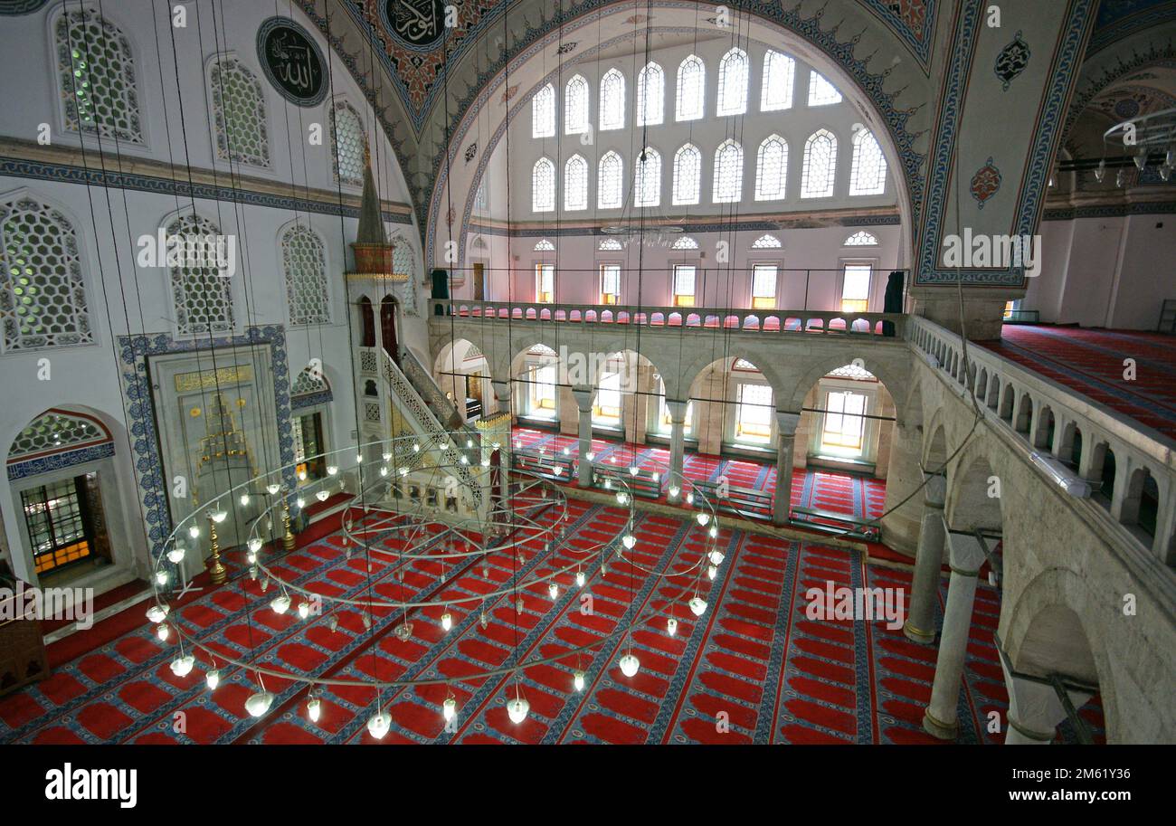 Located in Istanbul, Turkey, the Zal Mahmut Pasha Mosque was built in ...