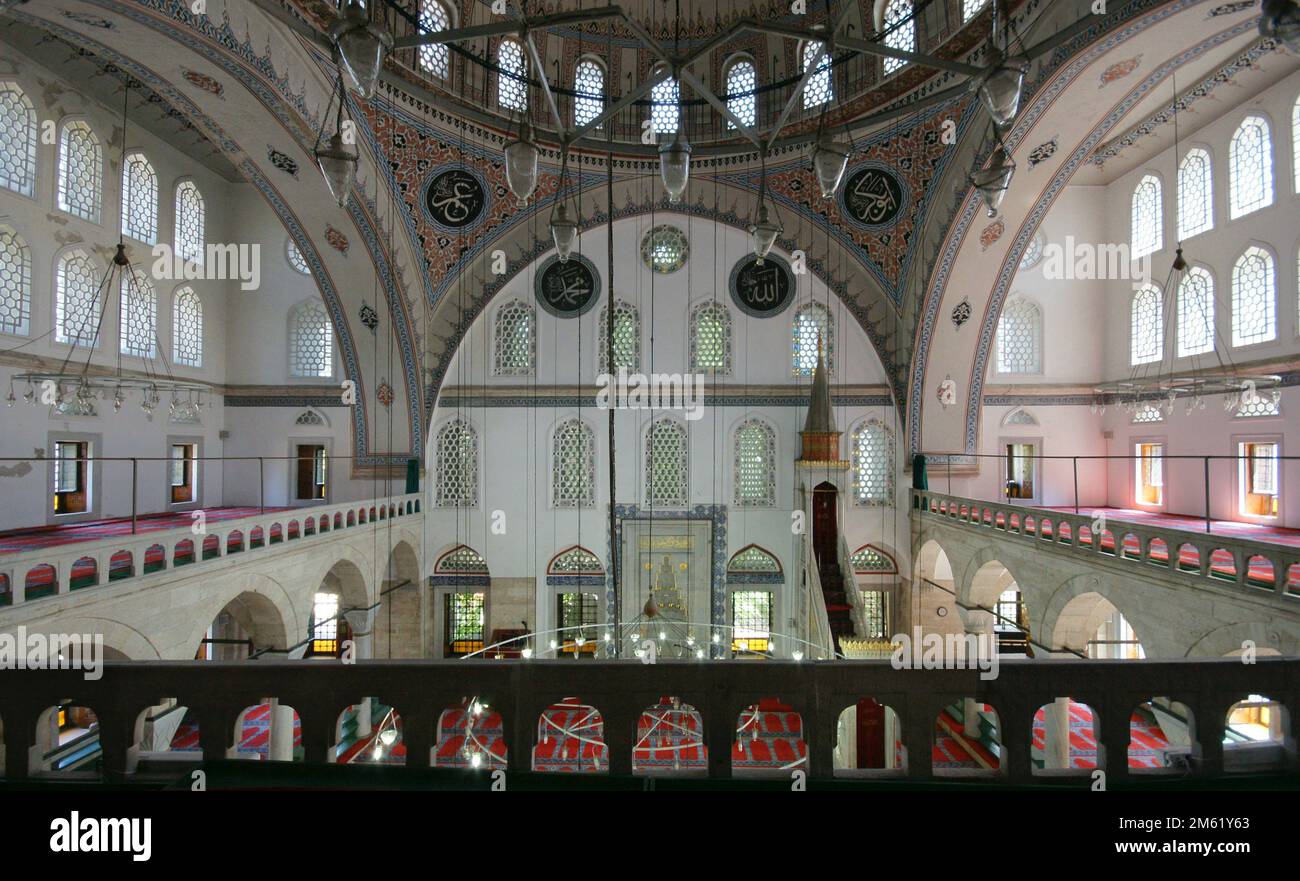 Located in Istanbul, Turkey, the Zal Mahmut Pasha Mosque was built in ...