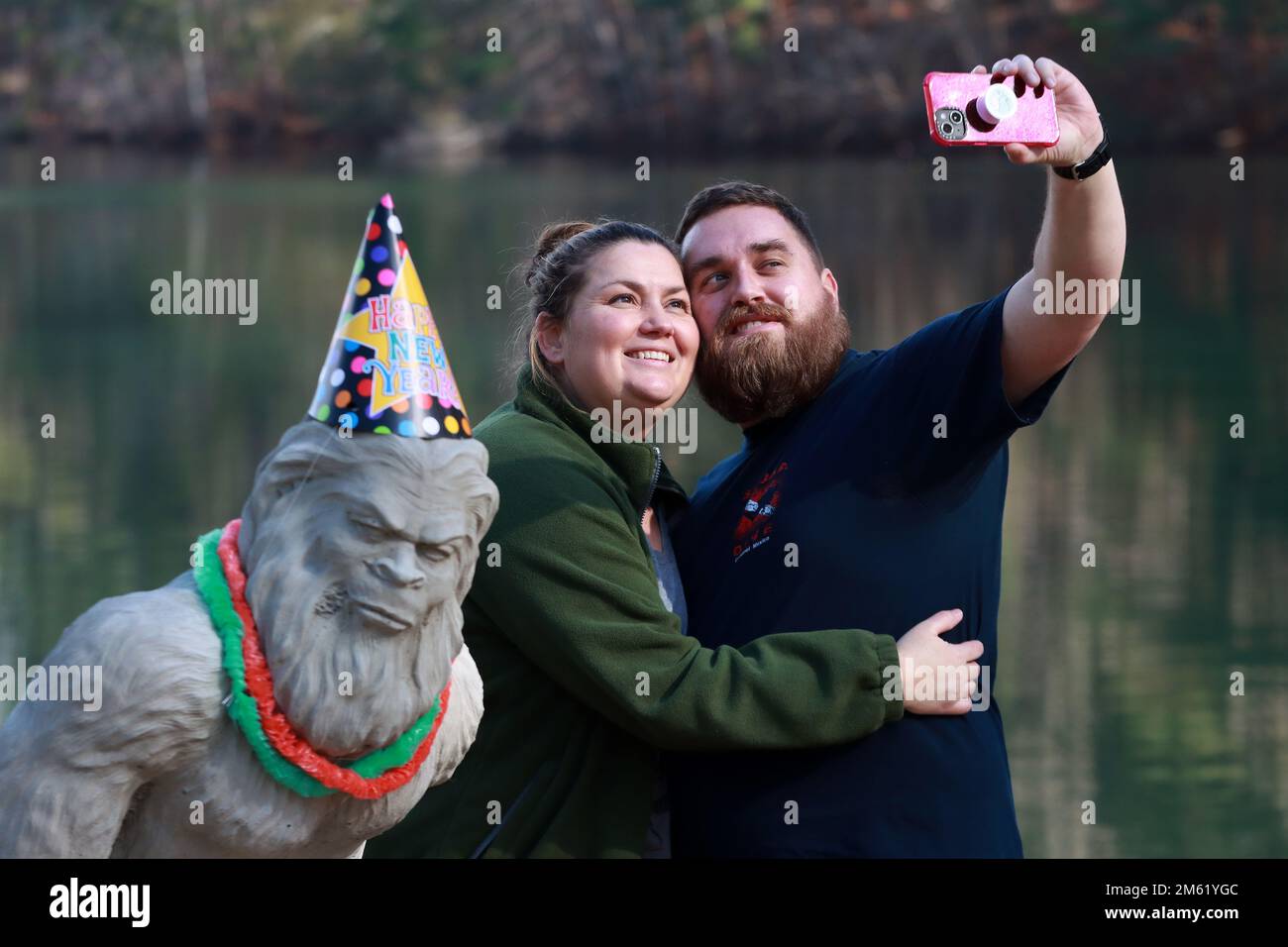 Wendell, North Carolina, USA. 1st Jan, 2023. LEANN CULBERTSON and CHAD ...
