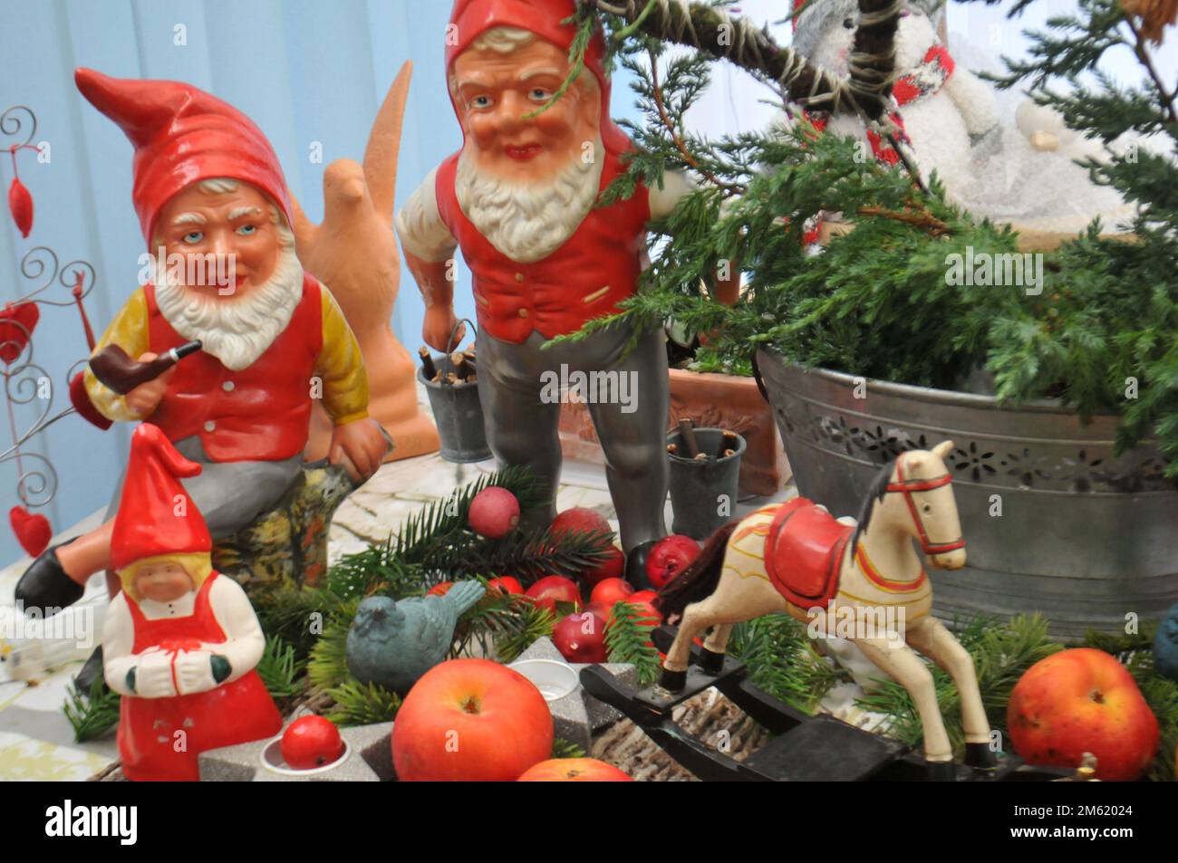 Jyderup/Denmark/31 December 2022/ Christmas decorations and new year ...