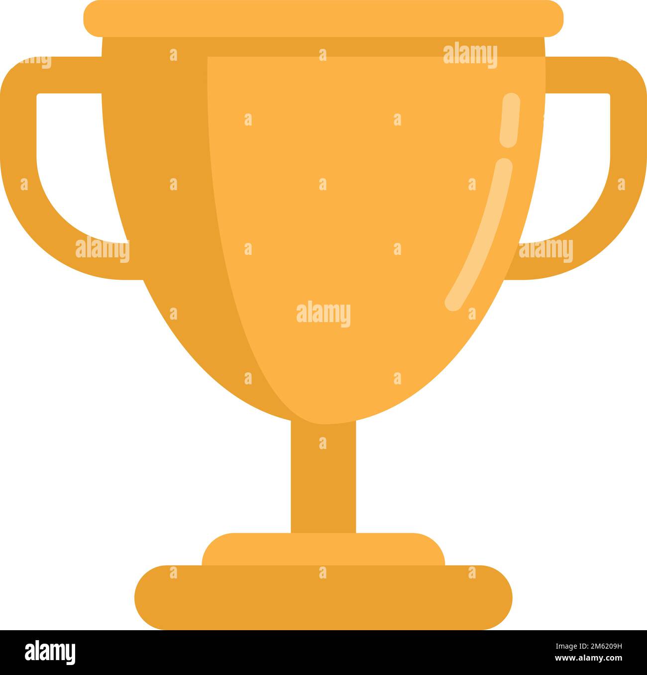 Hurling gold cup icon. Flat illustration of Hurling gold cup vector ...