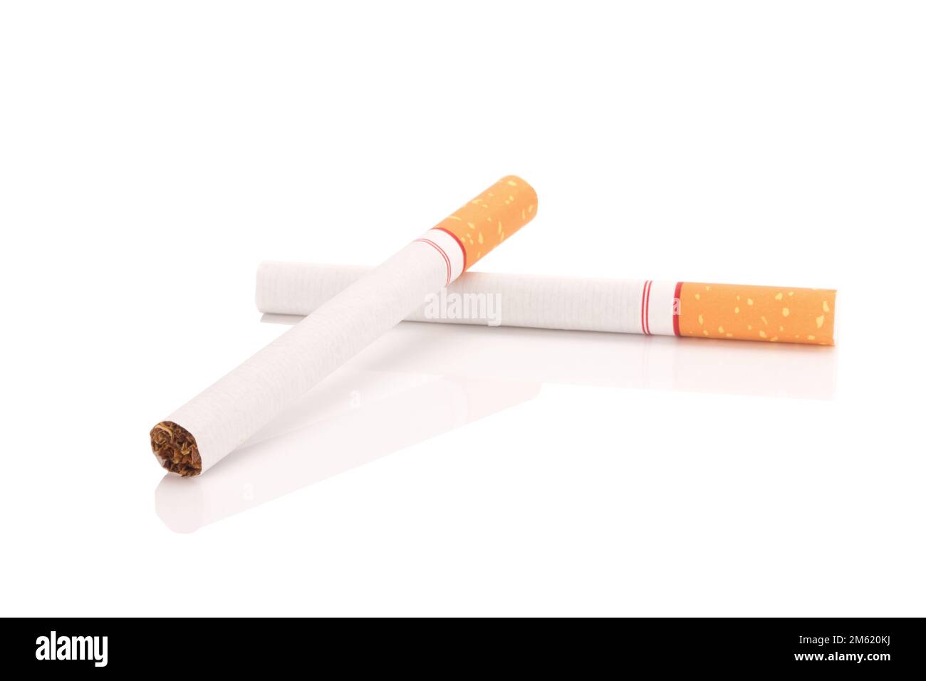 Cigarette isolated on white background Stock Photo - Alamy