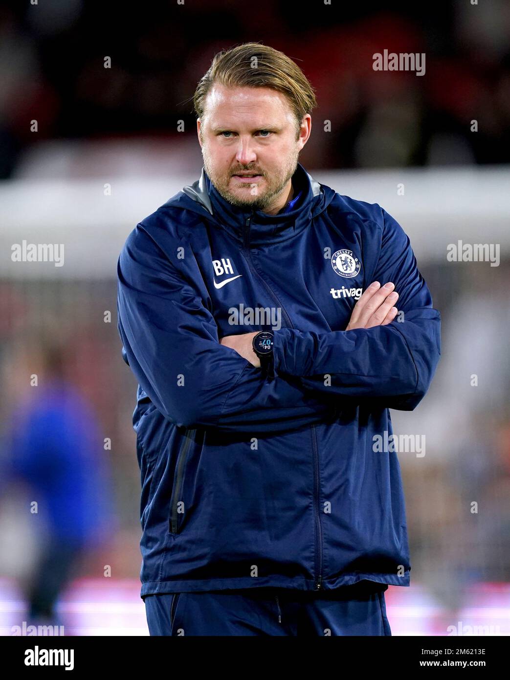 Chelsea assistant coach Bjorn Hamberg ahead of the Premier League match ...