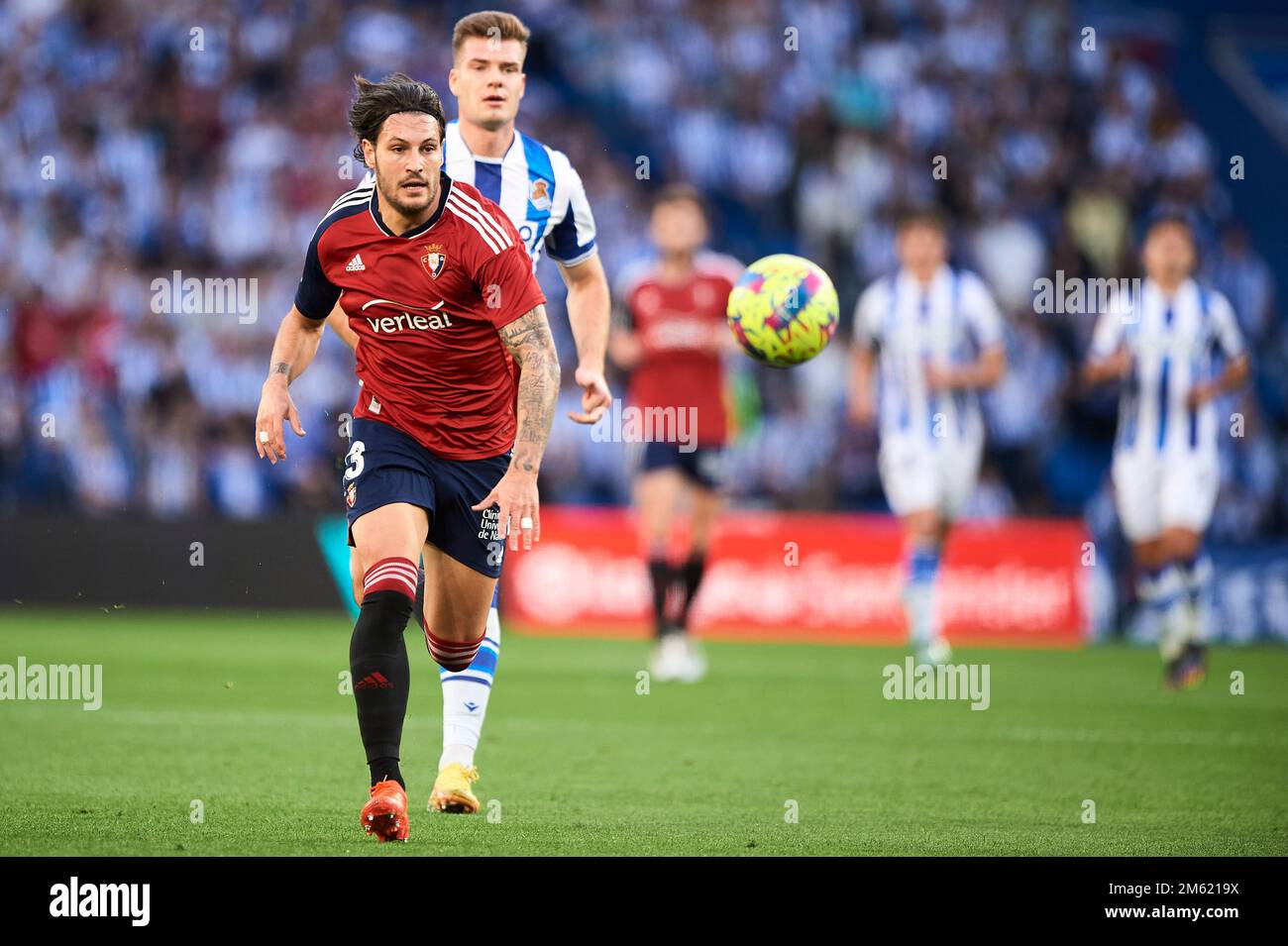 Juan Cruz of CA Osasuna during the La Liga Santander match between Real ...