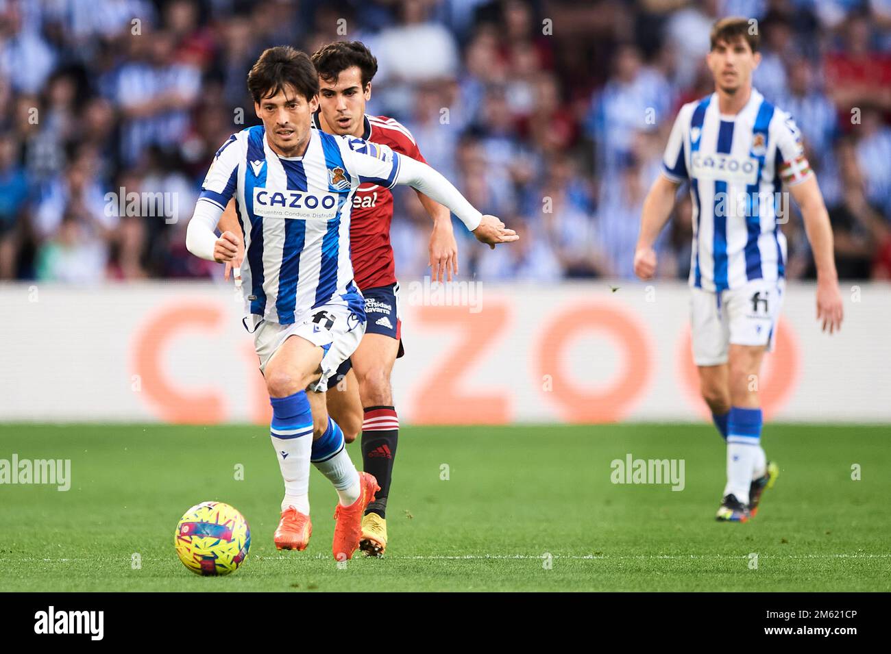 David Silva of Real Sociedad during the La Liga Santander match between ...