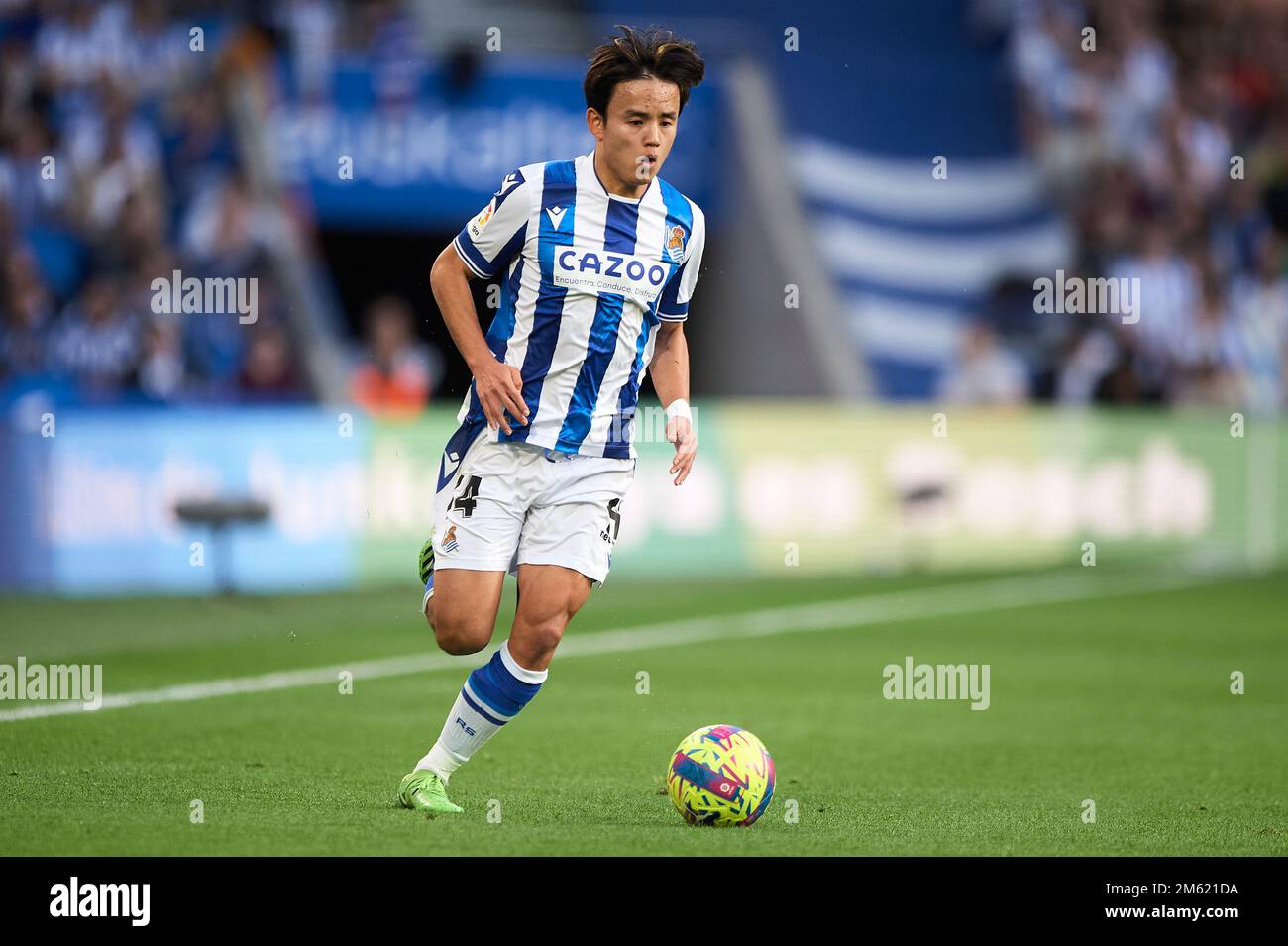 Takefusa Kubo of Real Sociedad during the La Liga Santander match ...