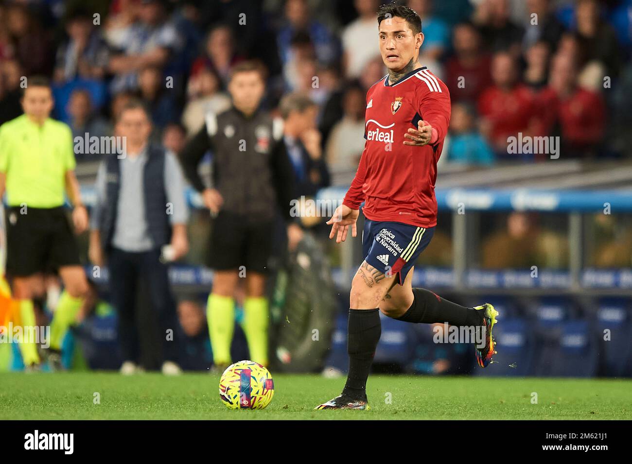 Chimy Avila of CA Osasuna during the La Liga Santander match between ...