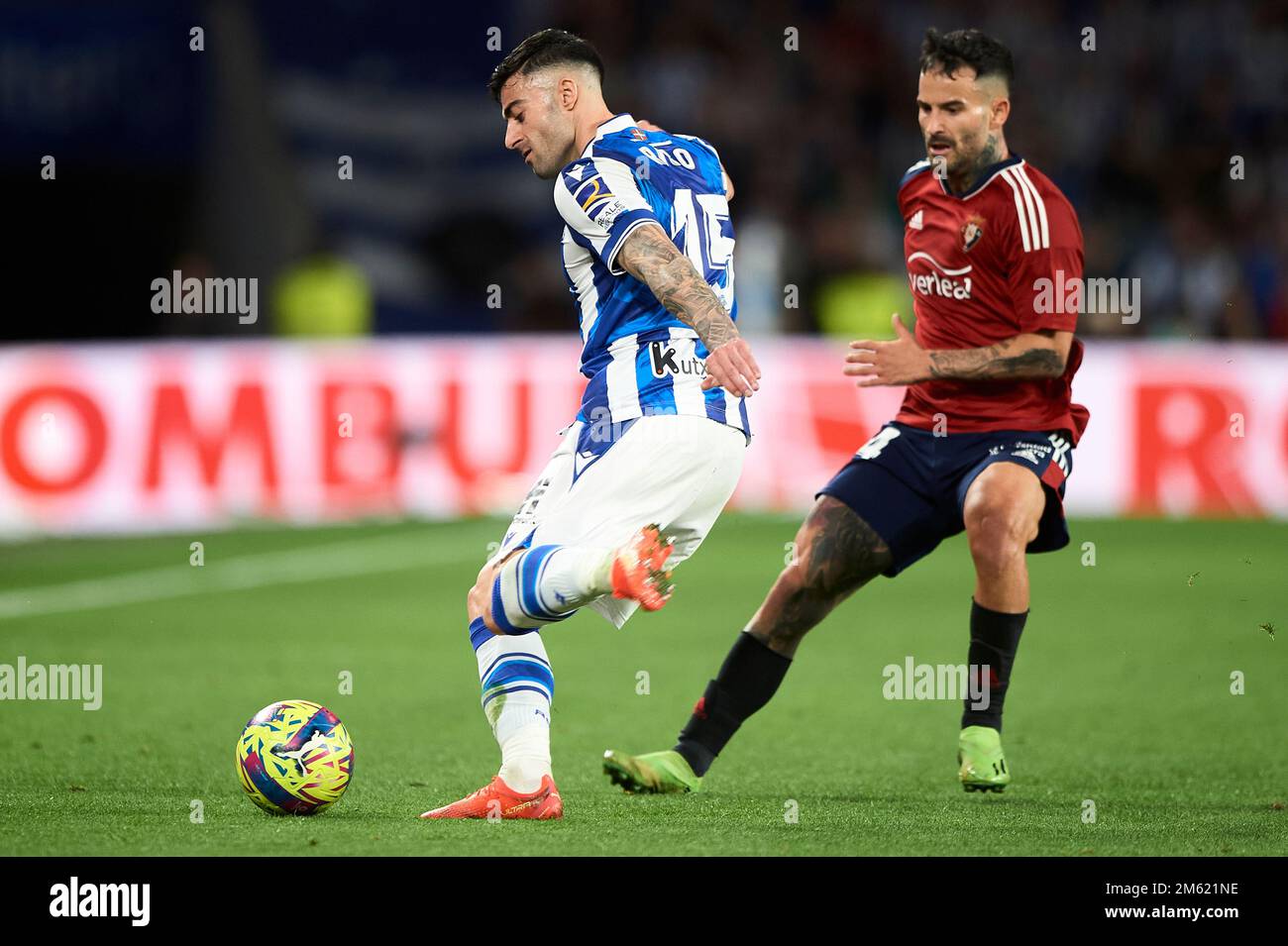 Diego Rico of Real Sociedad during the La Liga Santander match between ...