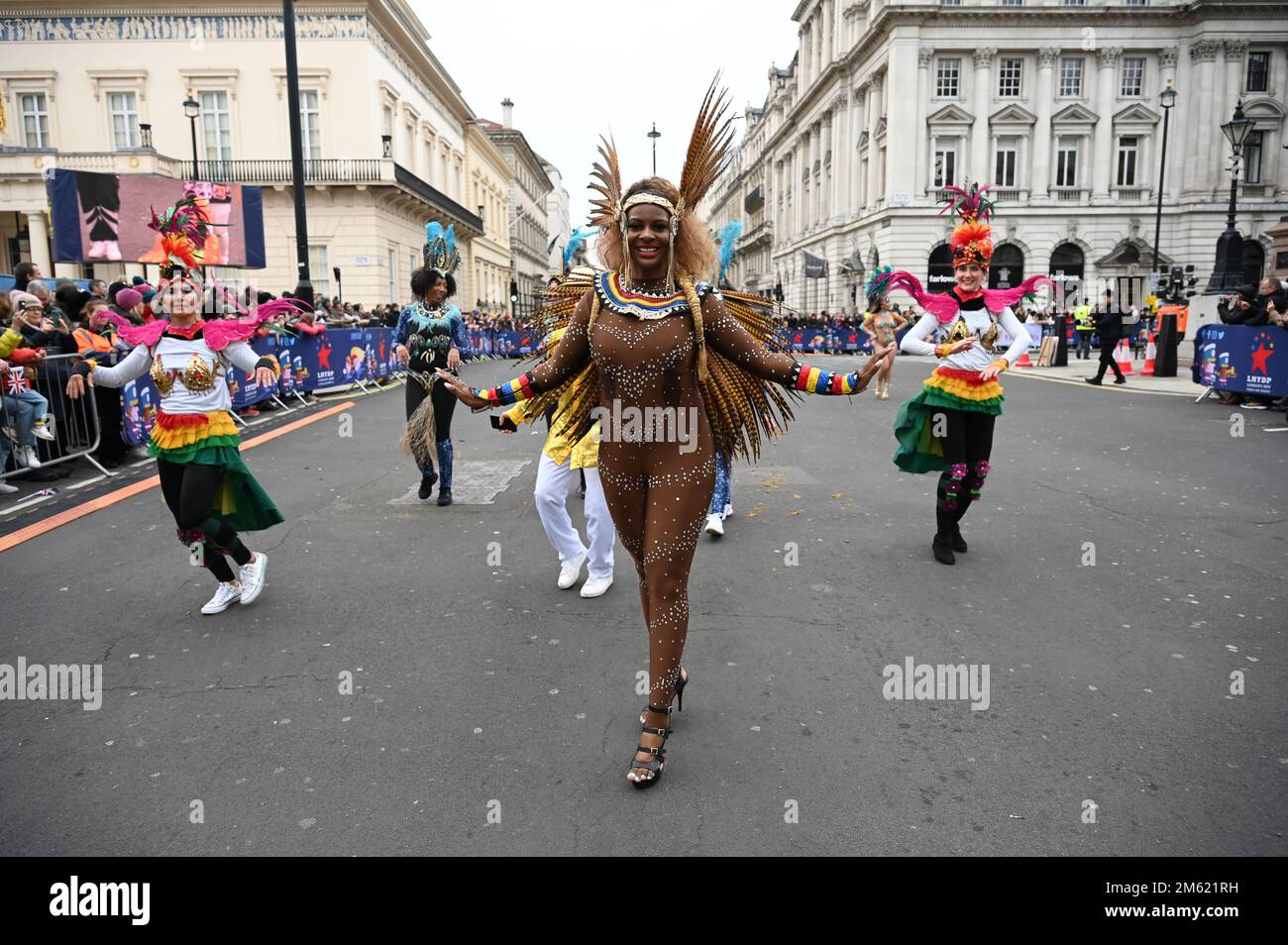 London, UK. 01st Jan, 2023. London's annual New Year parade featuring ...