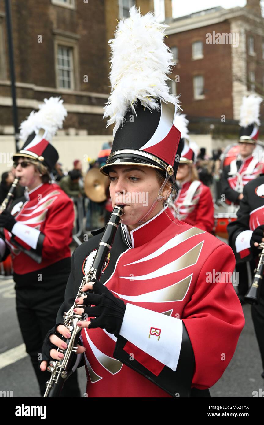 London, UK. 01st Jan, 2023. London's annual New Year parade featuring ...