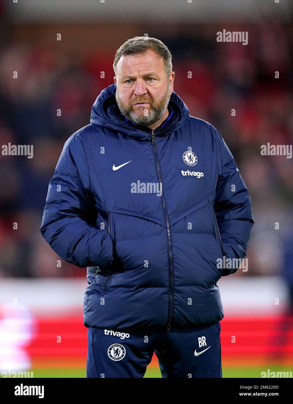 Chelsea assistant coach Billy Reid ahead of the Premier League match at ...