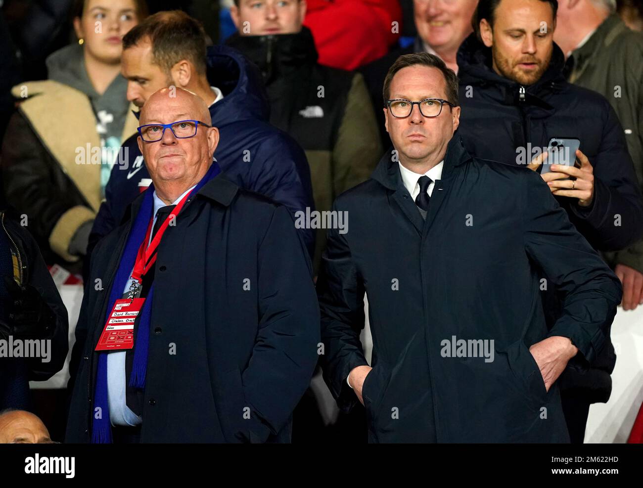 Chelsea director David Barnard (left) and Chelsea President of Business ...
