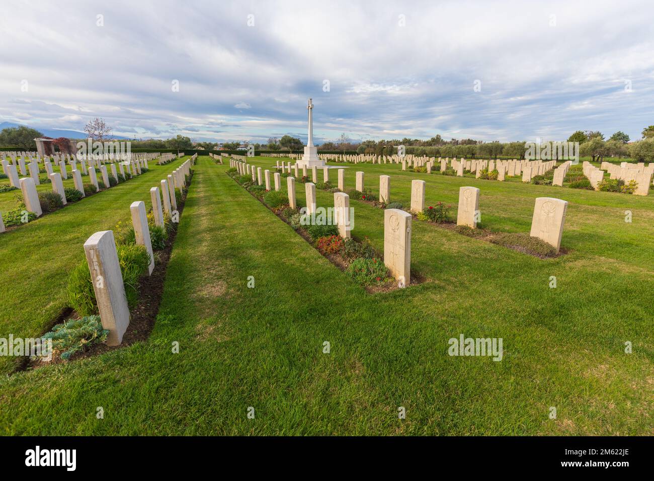 The Canadian military cemetery. Italy donated the land on which the ...