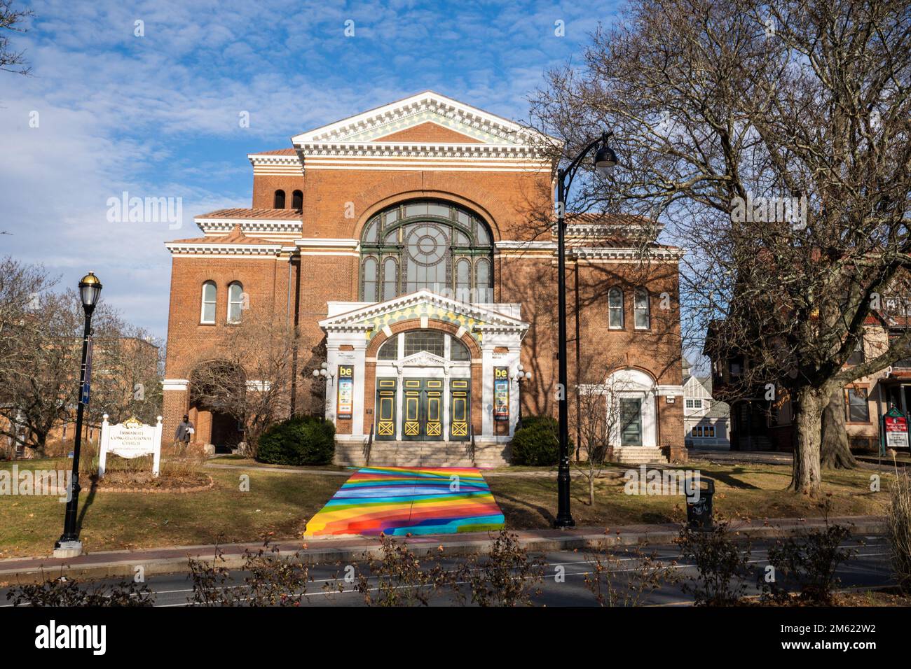 Hartford, CT - USA - Dec 28, 2022 Landscape view of the large iconic ...