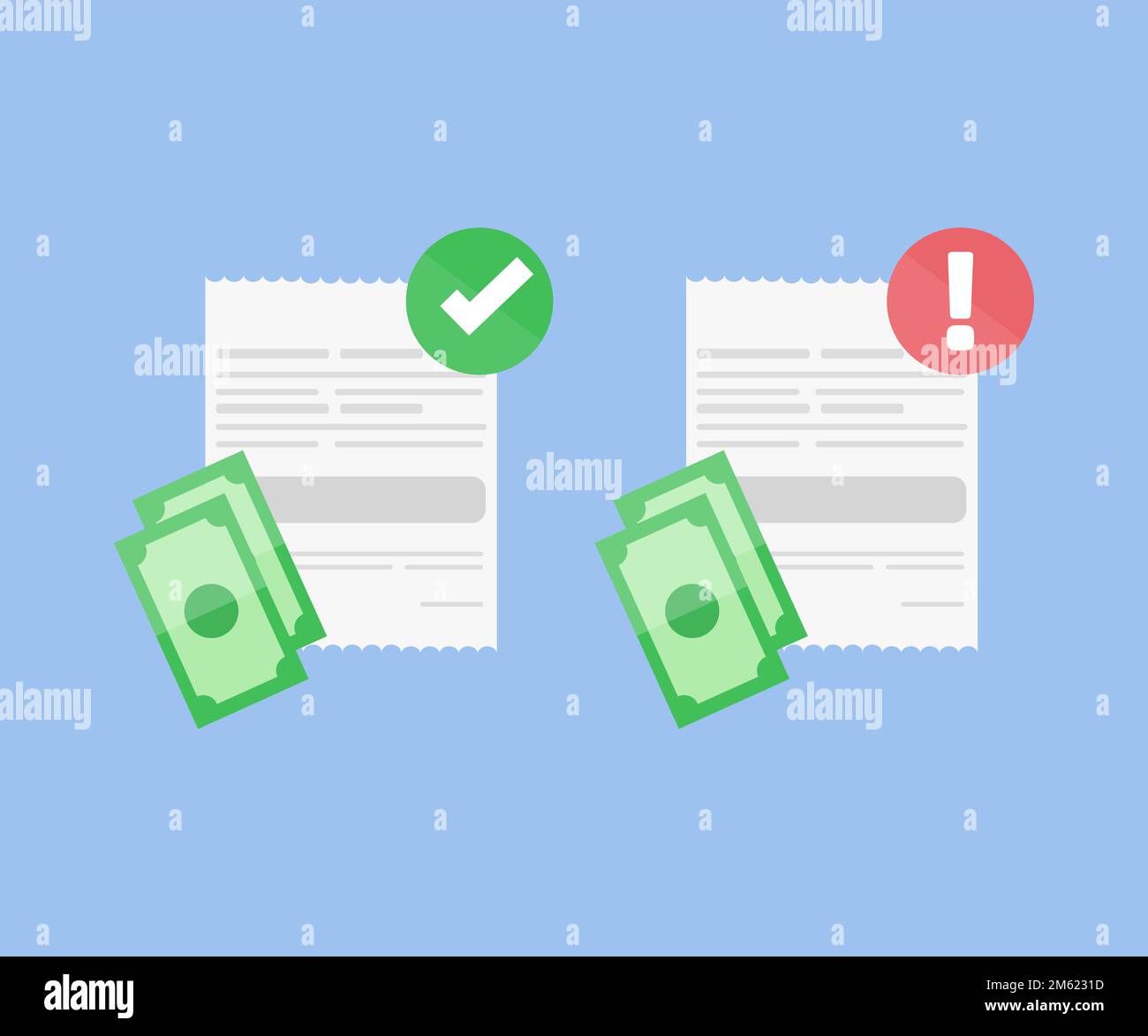 Cancel and approved payment icon logo design. Approved, failure money ...