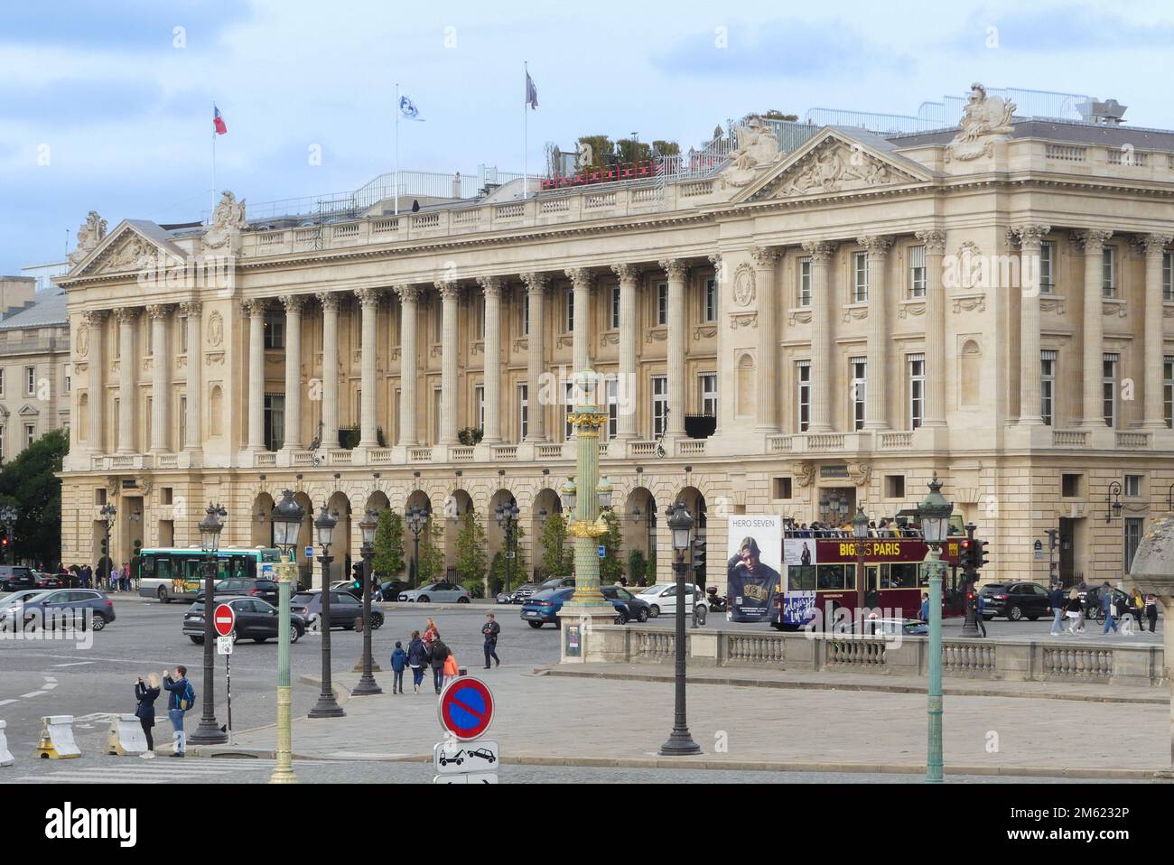 Paris, France. October 30. 2022. View from the Place de la Concorde on ...