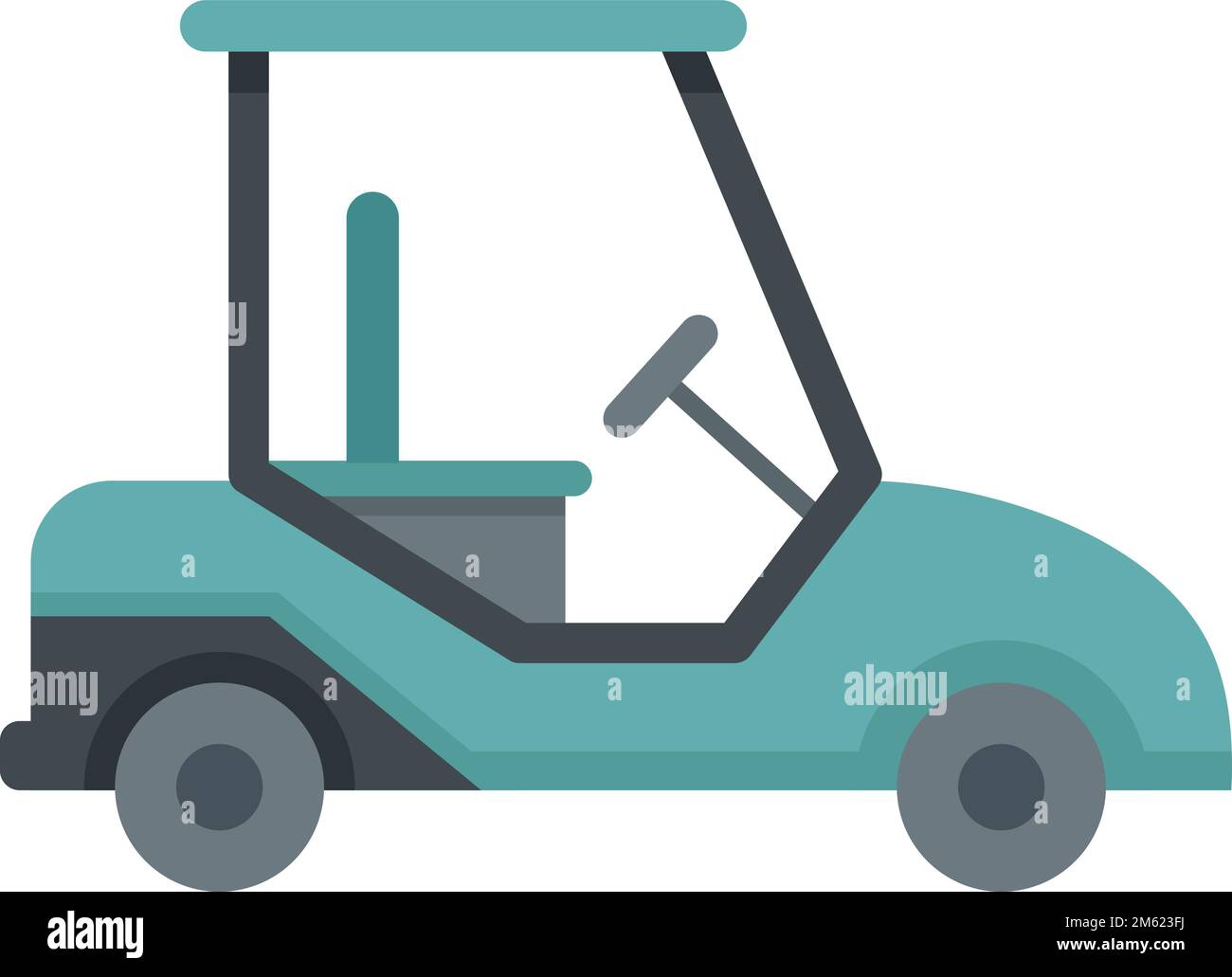 Golf cart auto icon. Flat illustration of Golf cart auto vector icon for web design isolated ...