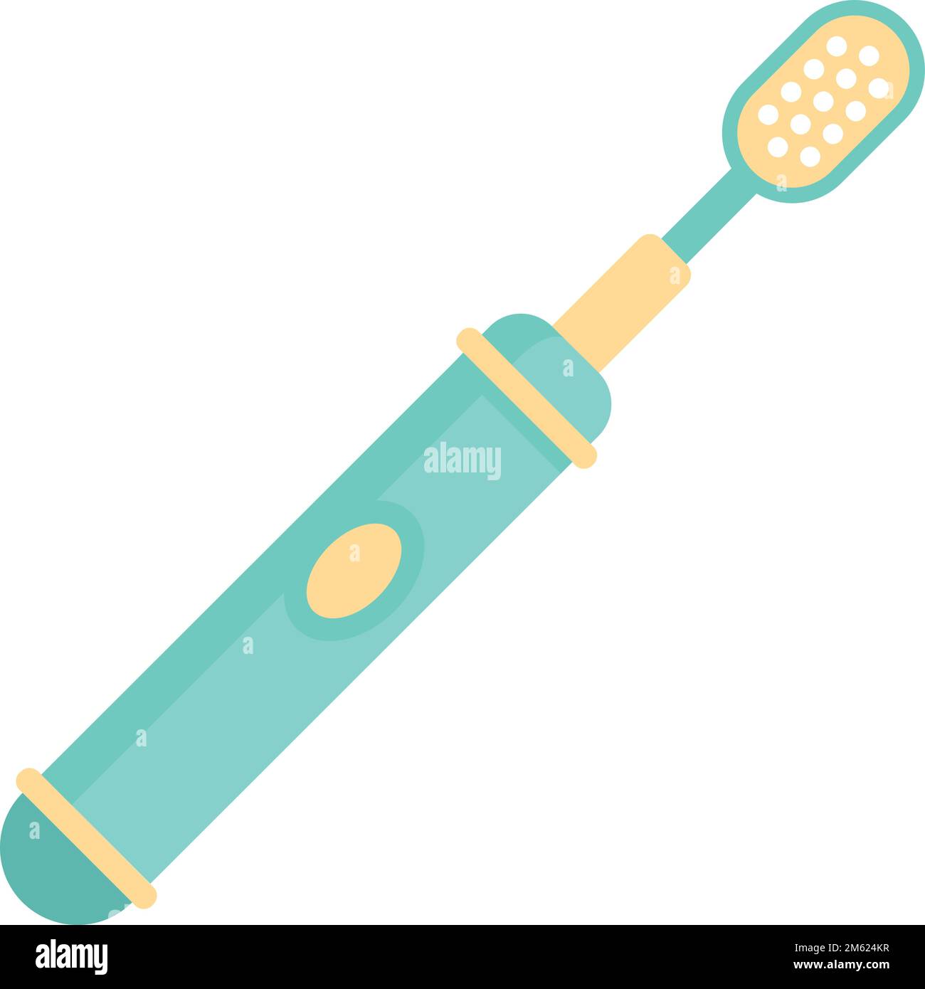 Electric toothbrush health icon. Flat illustration of Electric ...