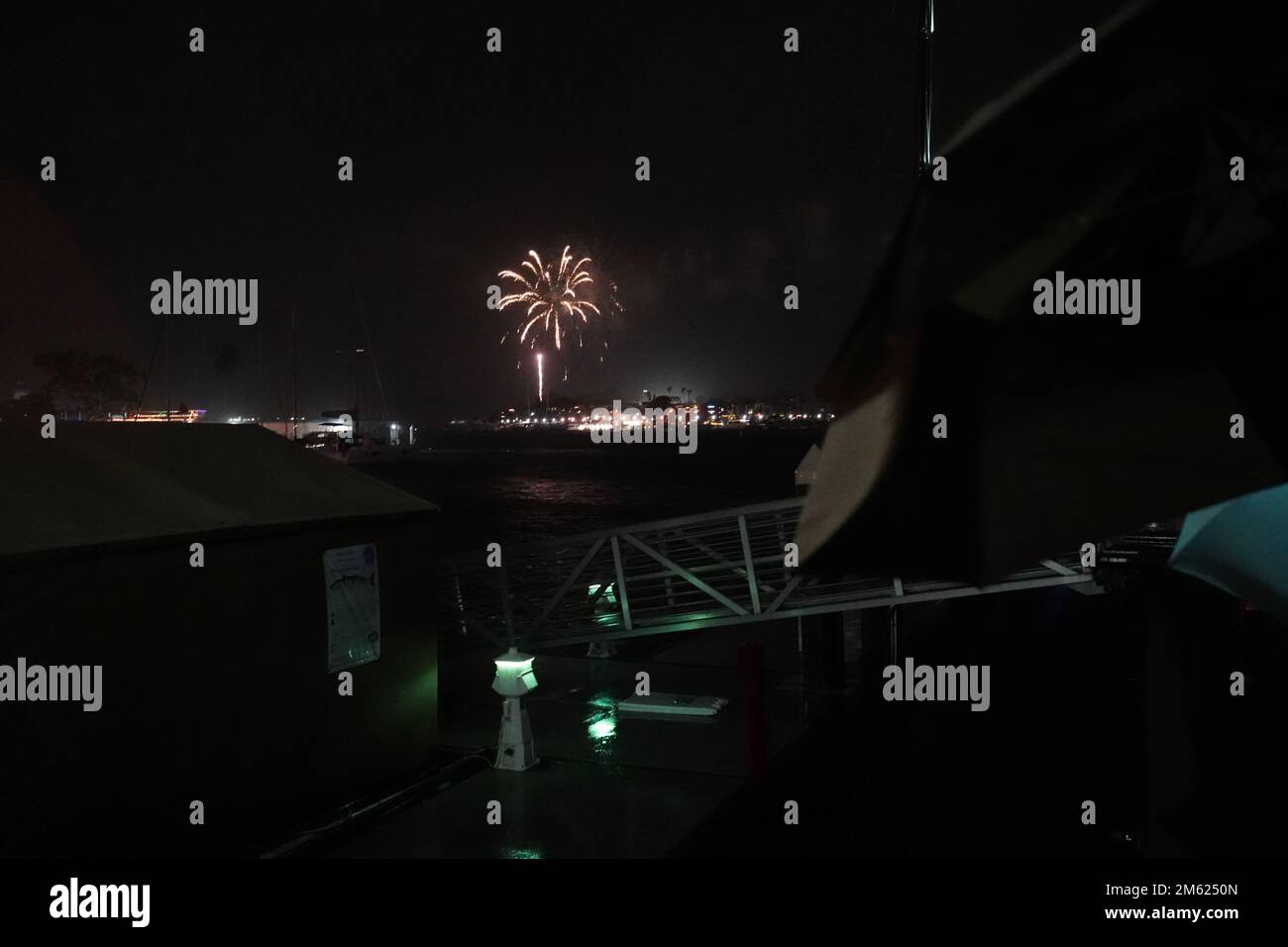 Los Angeles, United States. 31st Dec, 2022. People watch firework over ...