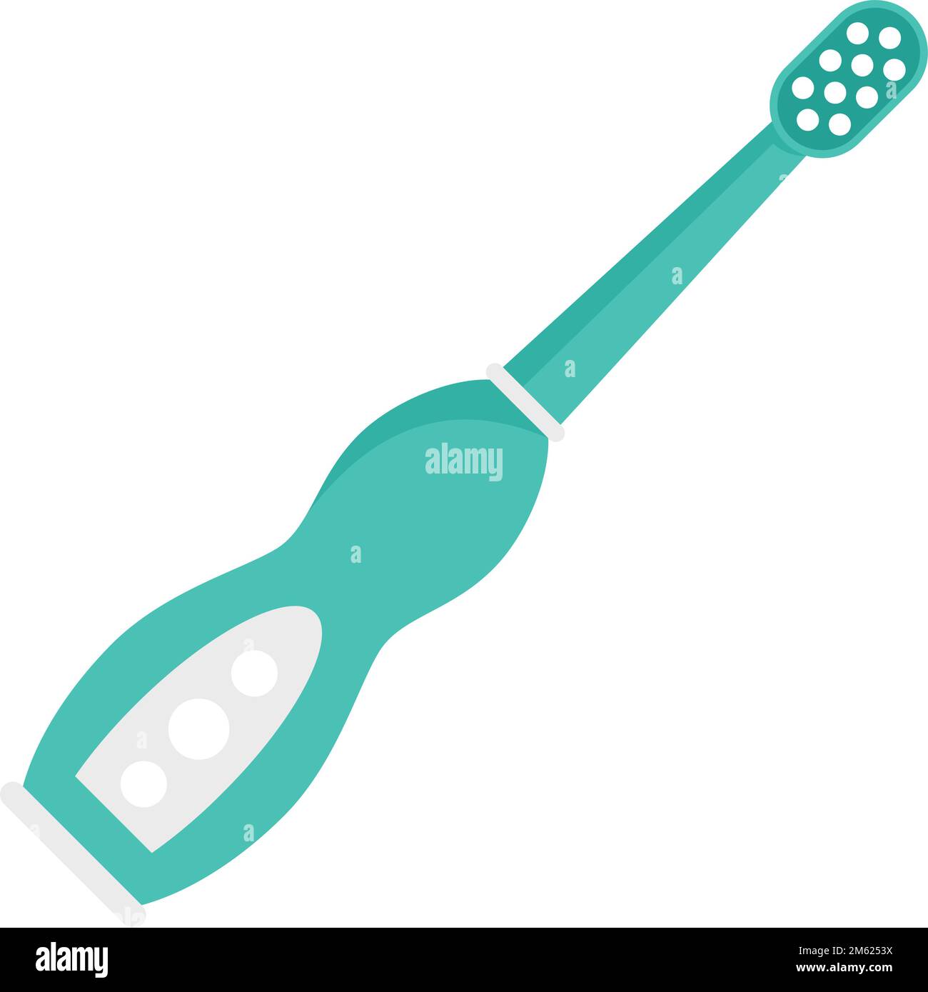 Electric toothbrush teeth icon. Flat illustration of Electric ...