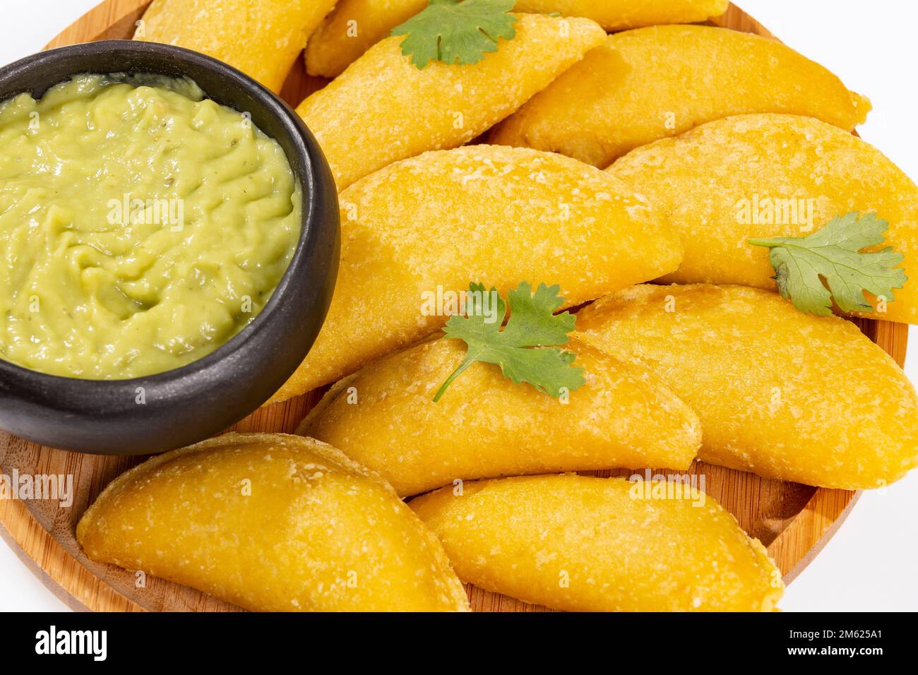 Delicious And Traditional Colombian Empanadas; Photo White Background ...
