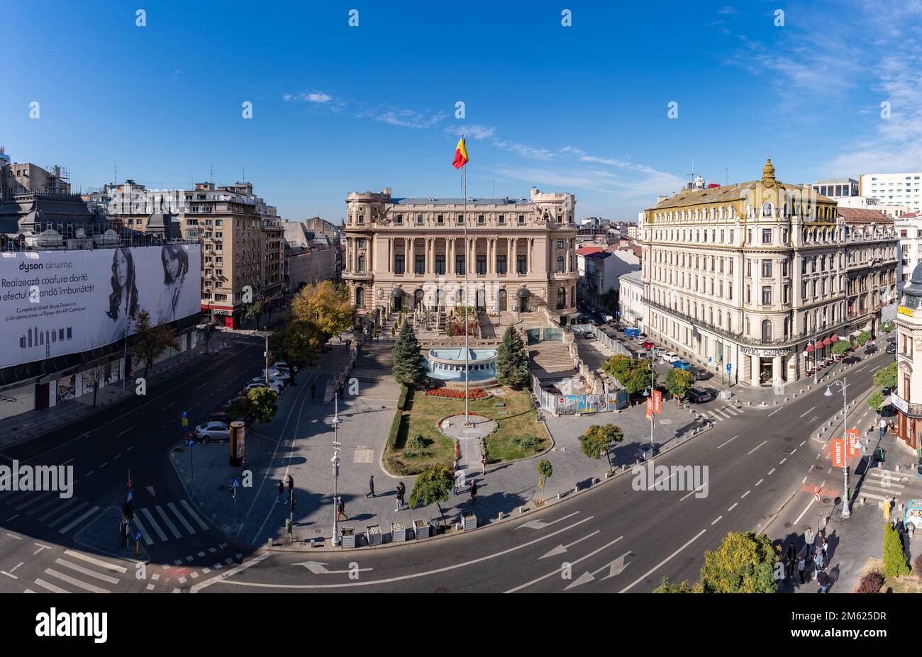 A picture of the National Military Club and the Flag Square, in ...