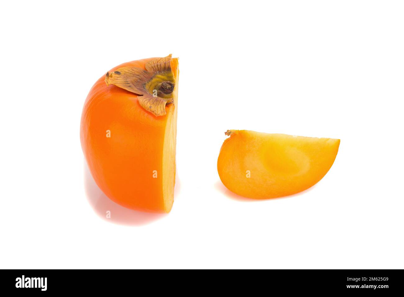 Persimmon fruit isolated on white background Stock Photo - Alamy