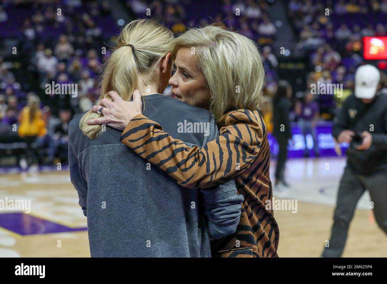 January 1, 2023: LSU Head Coach Kim Mulkey and Vanderbilt Head Coach ...