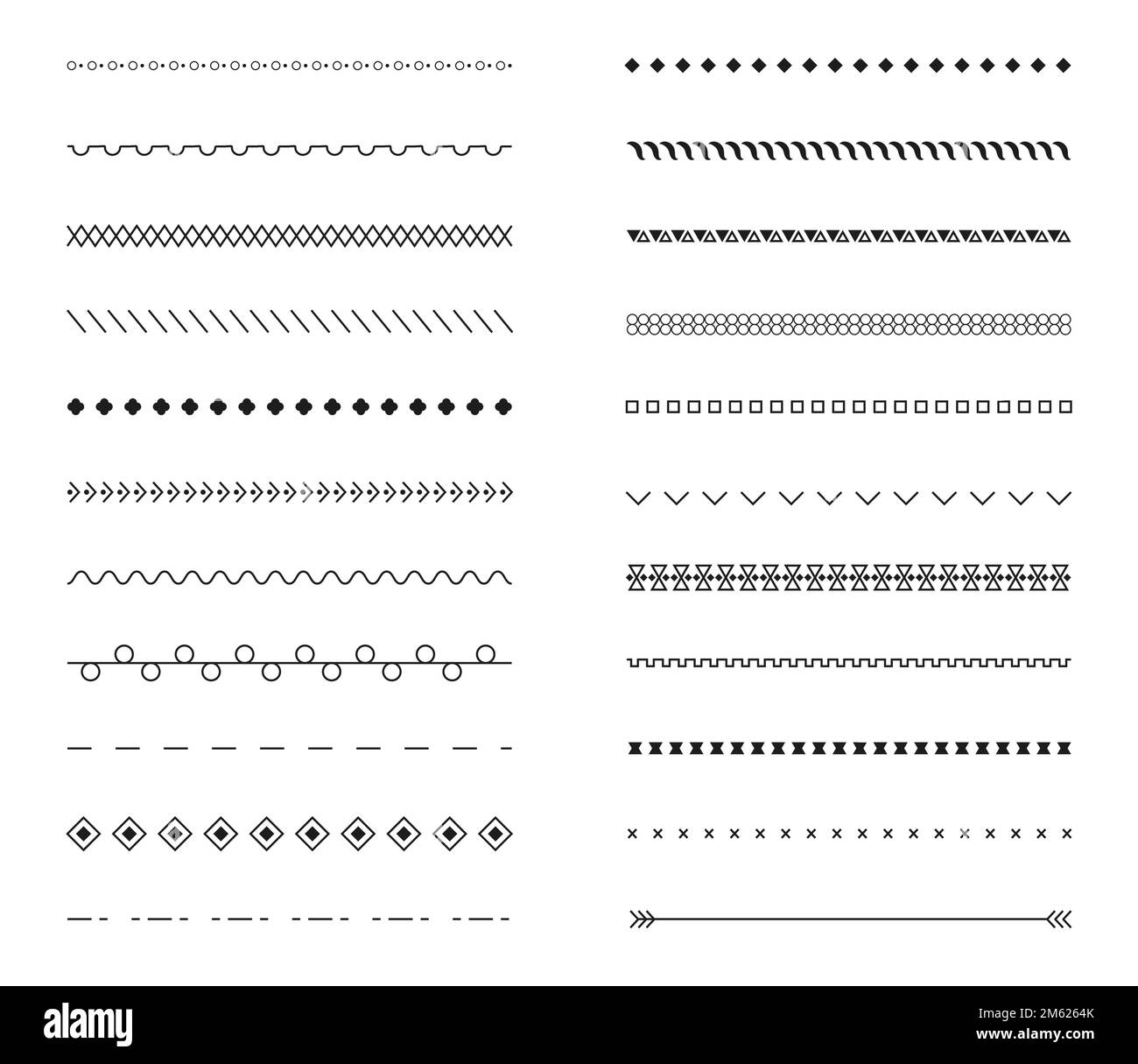 Stitch stitches vector set. Stitched repeated seams big collection ...