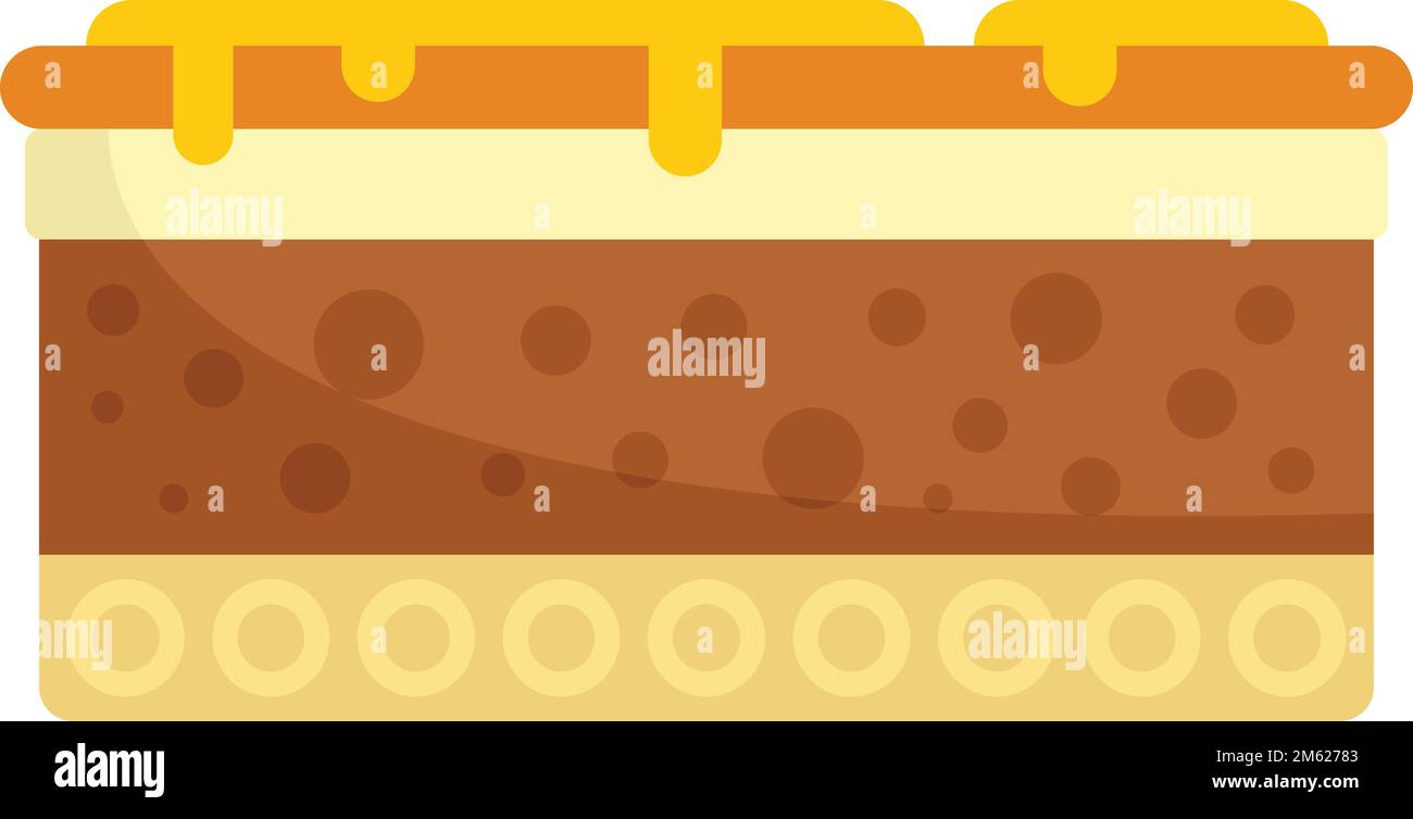 Greece food moussaka icon. Flat illustration of Greece food moussaka ...
