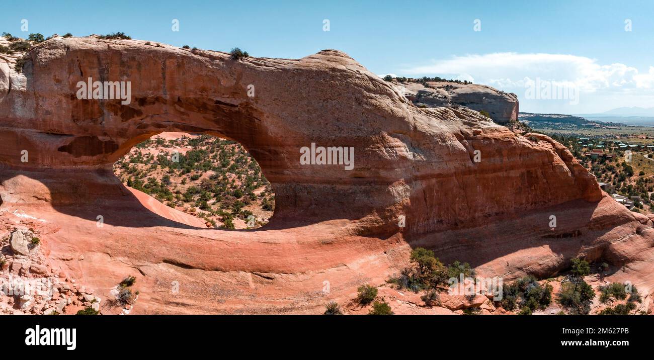 Aerial view of the Arches National Park in Arizona, USA Stock Photo - Alamy
