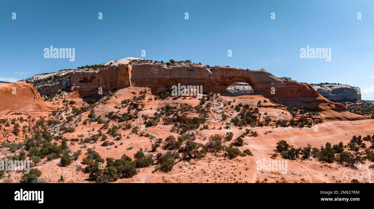 Aerial view of the Arches National Park in Arizona, USA Stock Photo - Alamy