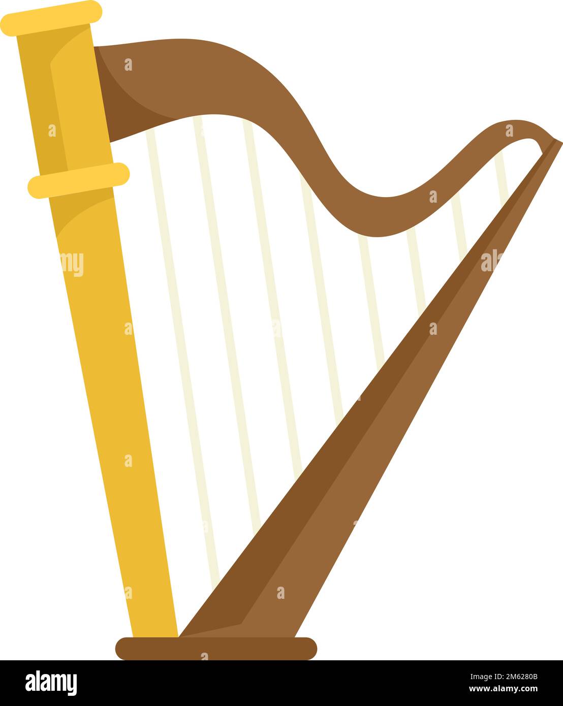 Harp art icon. Flat illustration of Harp art vector icon for web design ...