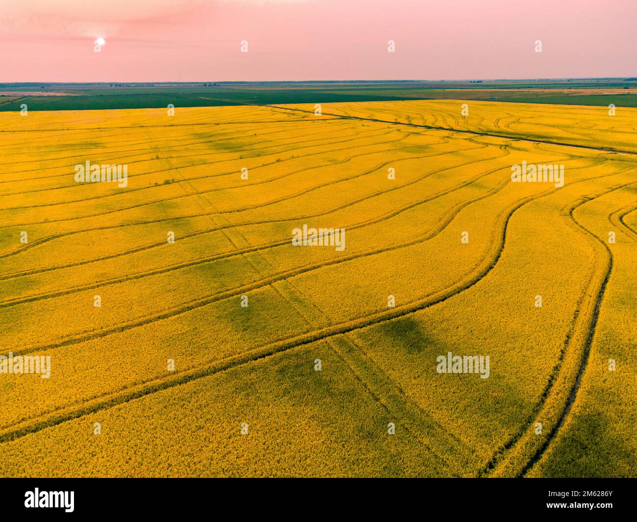 An aerial view of vast agricultural lands Stock Photo - Alamy