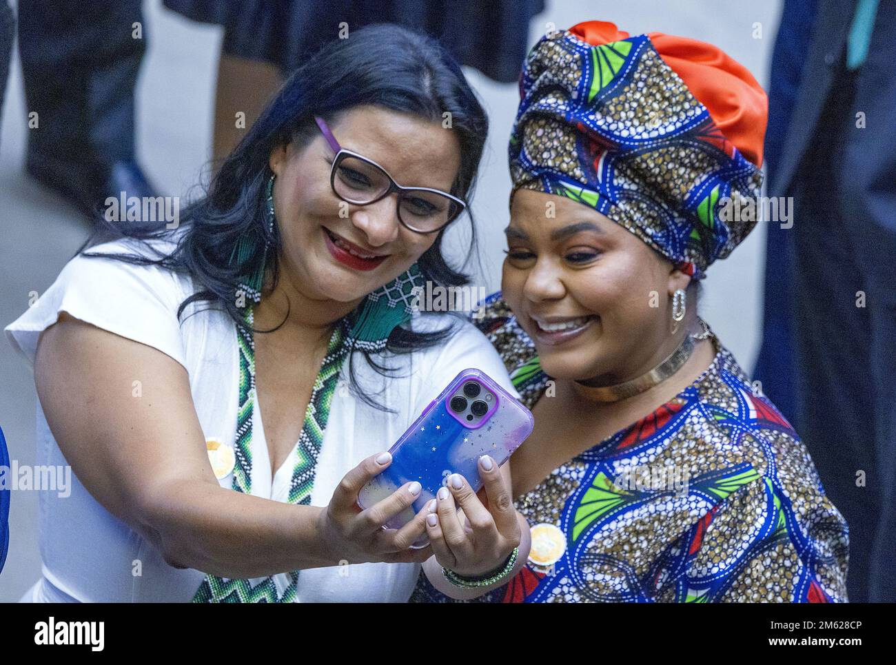 Brasilia, Brazil. 01st Jan, 2023. Female deputies and guests at the ...
