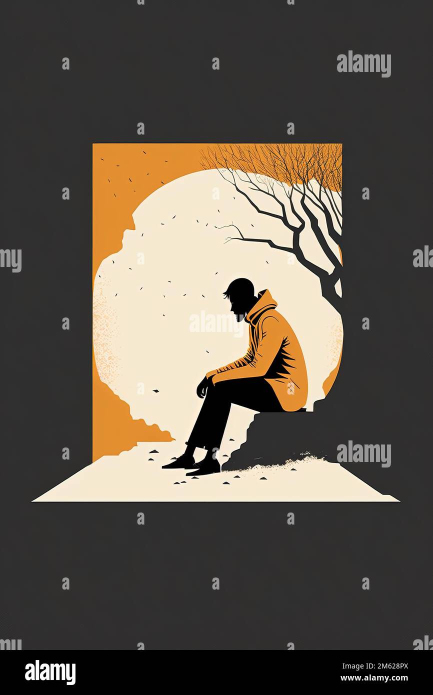 Minimalistic minimal flat illustration of thinking, success and growth ...