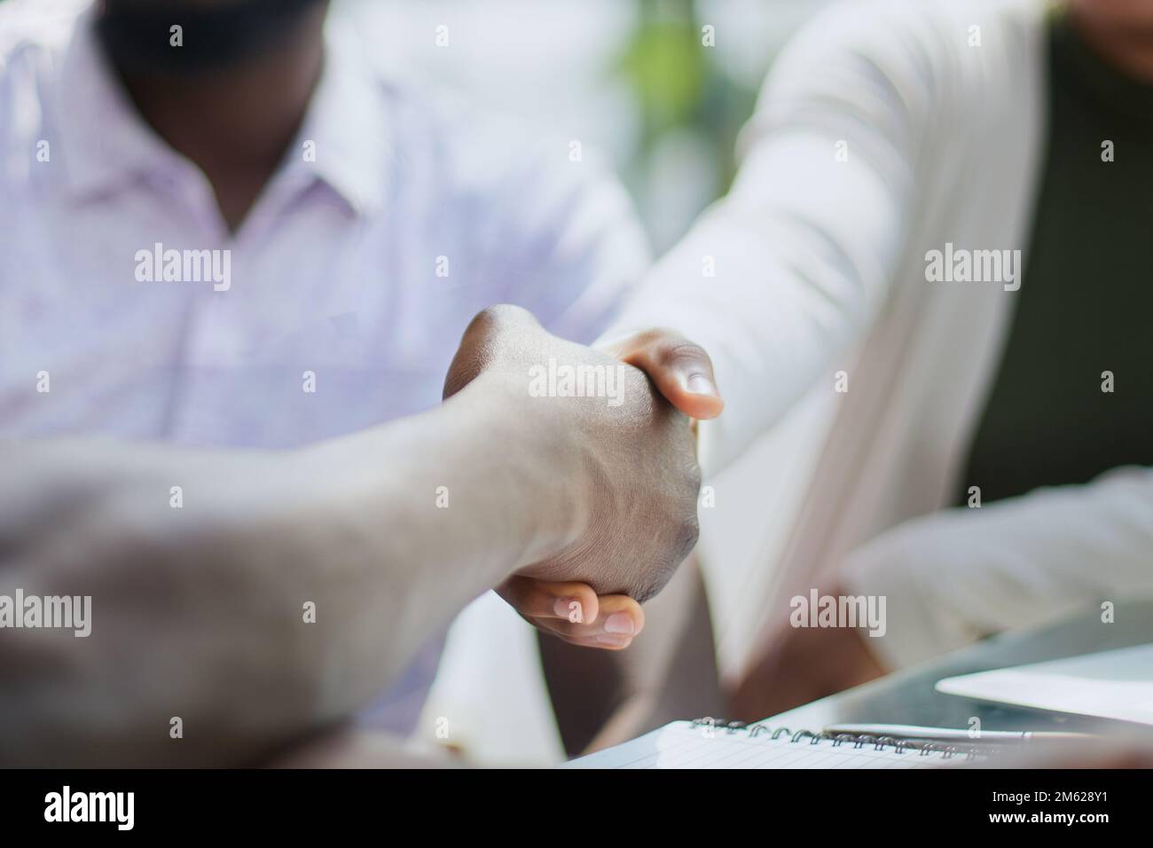 african business people handshaking at modern office Stock Photo - Alamy
