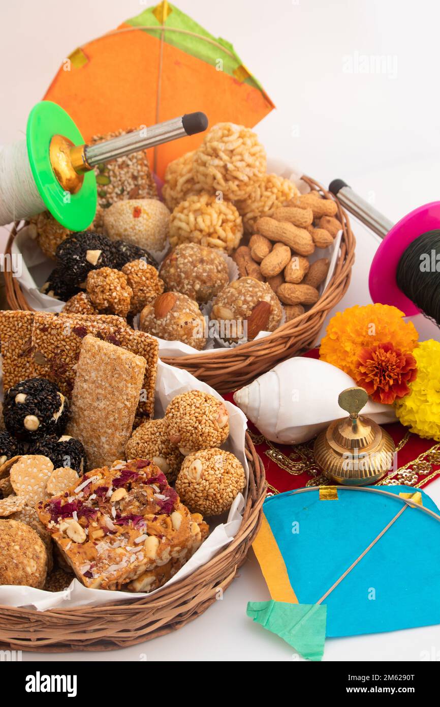 Indian Winter Delicacy viz. Tilgul, Til Mithai, Gajak, Chikki, Tilkut ...