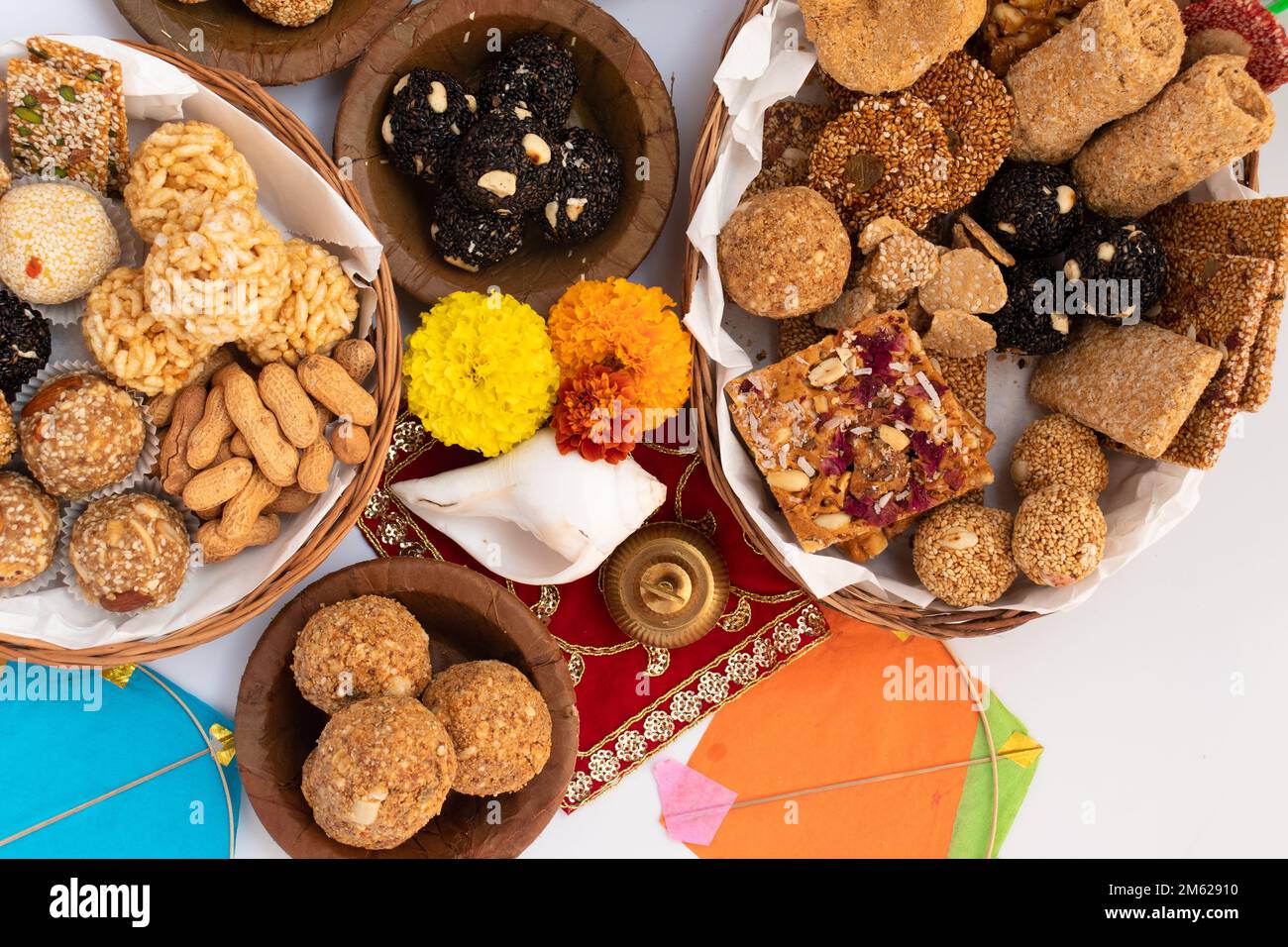 Indian Winter Delicacy viz. Tilgul, Til Mithai, Gajak, Chikki, Tilkut ...