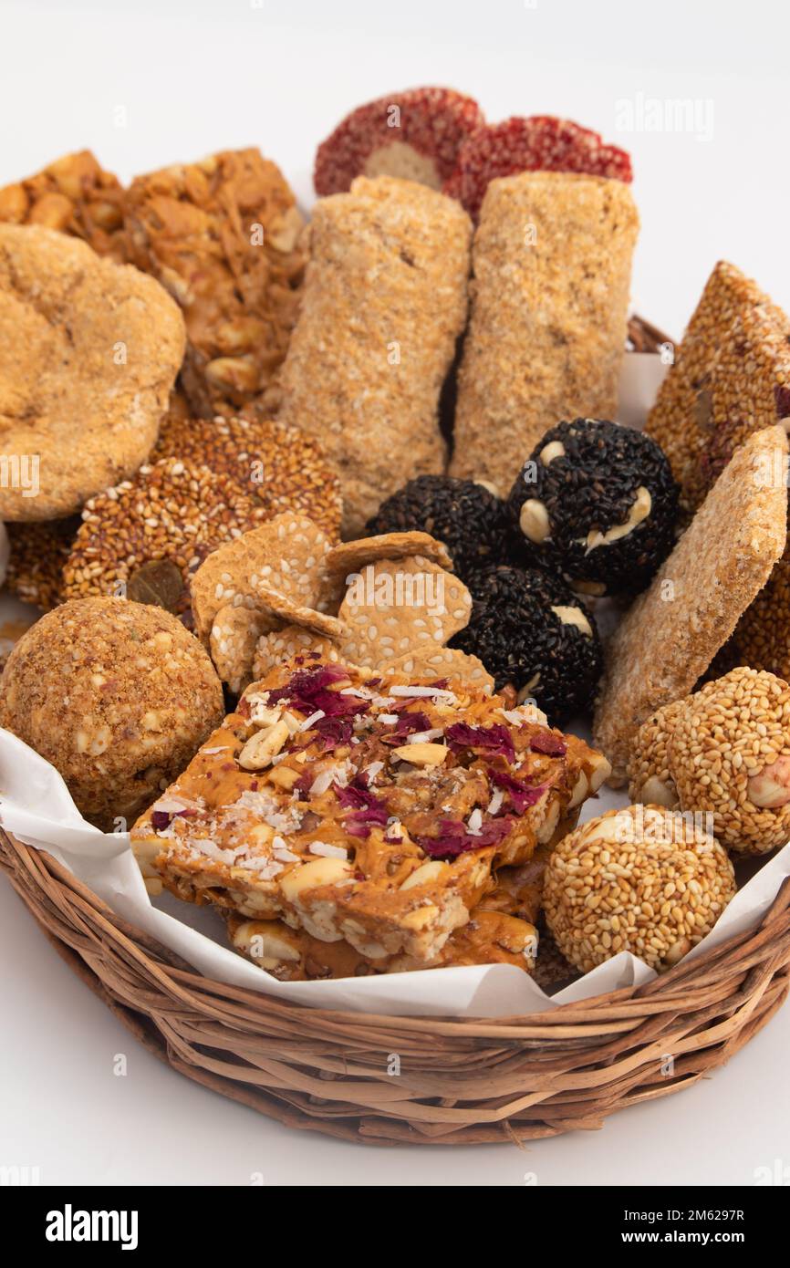 Gajak rolls hi-res stock photography and images - Alamy