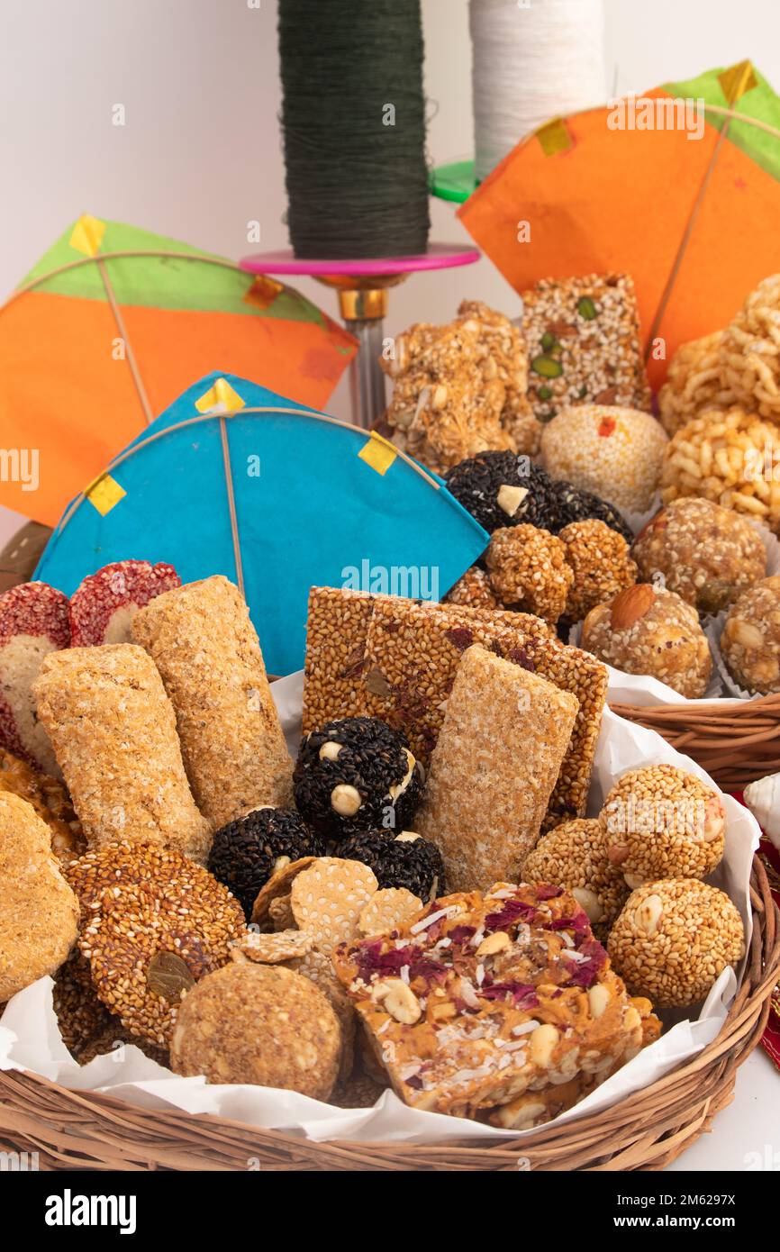 Indian Winter Delicacy viz. Tilgul, Til Mithai, Gajak, Chikki, Tilkut ...