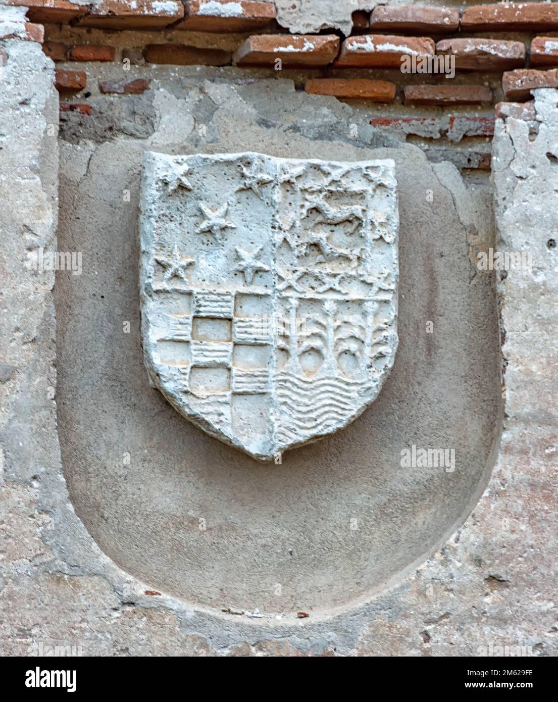 Castle of Coca, Coca, province of Segovia, Castile and Leon, Spain ...