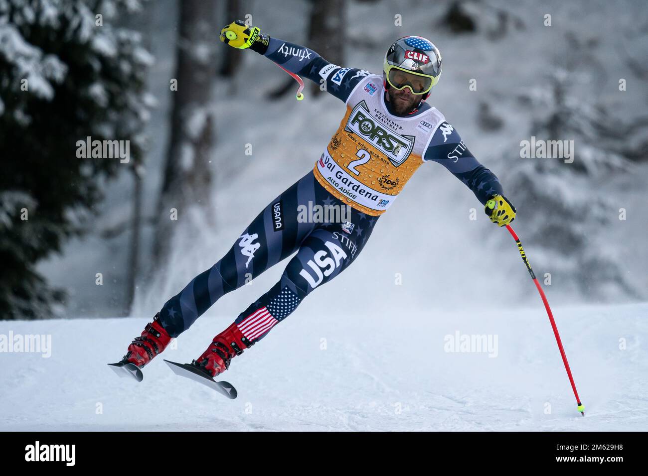 Val Gardena, Italy. 17th Dec, 2022 GANONG Travis (USA) competing in the ...