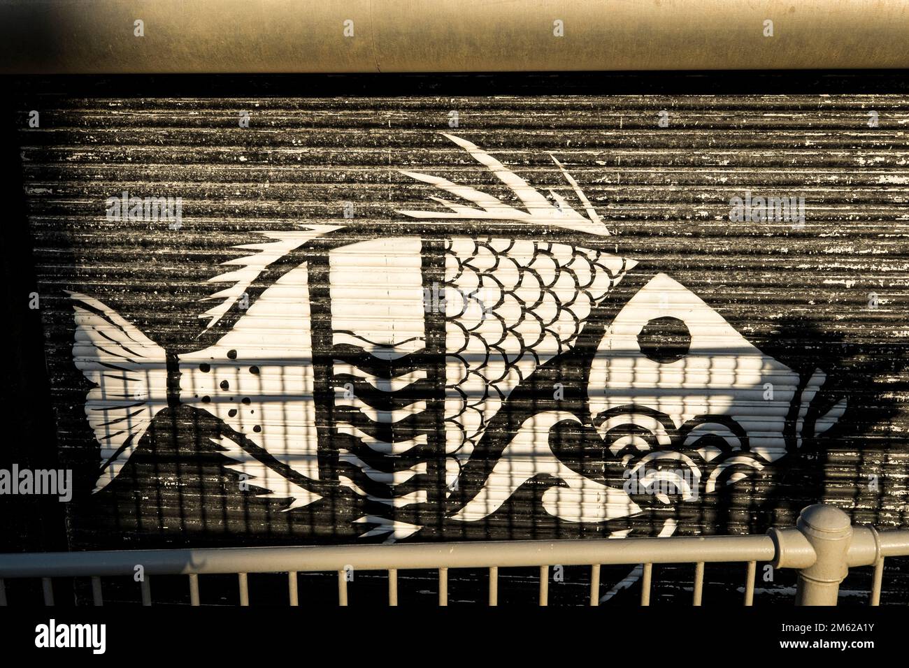 Murals on buildings in Portrush, Northern Ireland Stock Photo - Alamy