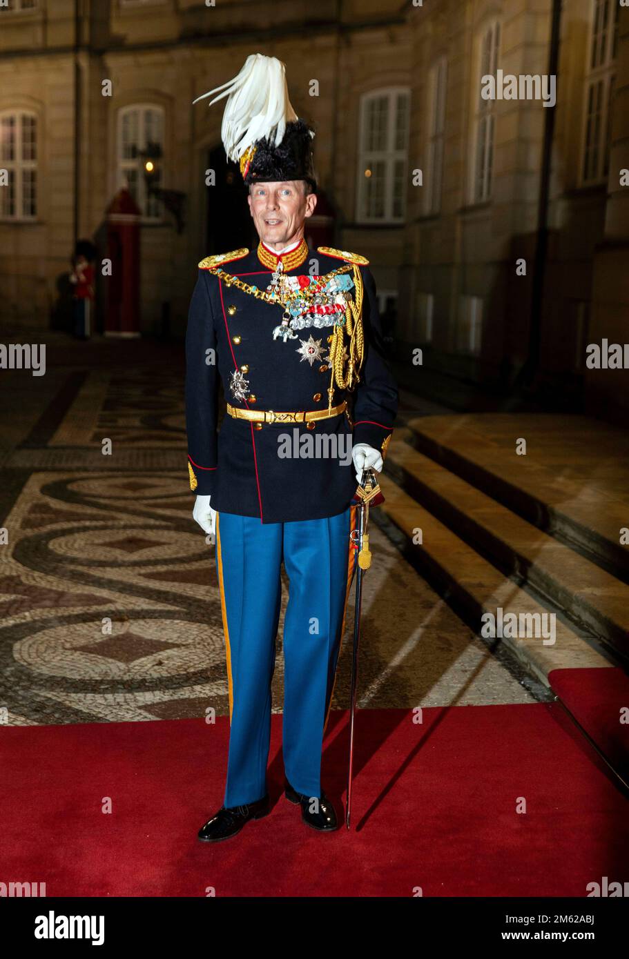 Prince Joachim of Denmark arrives at Amalienborg Palace in Copenhagen ...