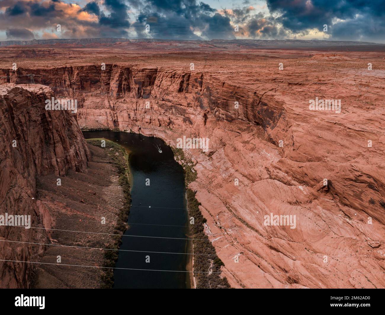 Aerial view of the Grand Canyon Upriver Colorado River Stock Photo - Alamy