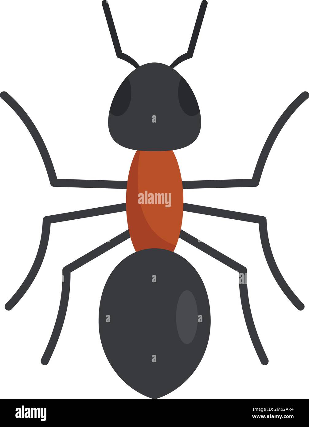 Grass ant icon. Flat illustration of Grass ant vector icon for web ...